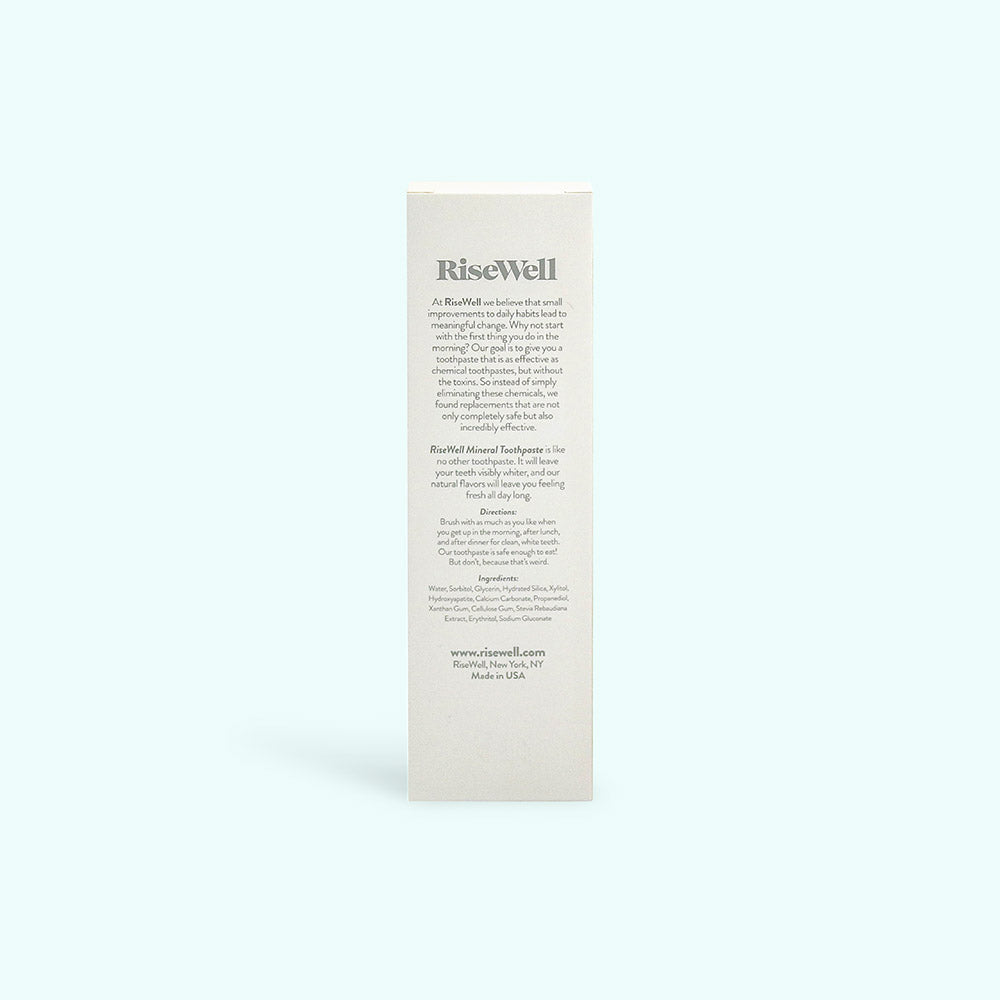 RiseWell Flavorless Mineral Toothpaste | Gentle & Effective Toothpaste